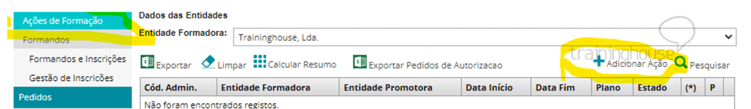 Como emitir certificados SIGO - Traininghouse